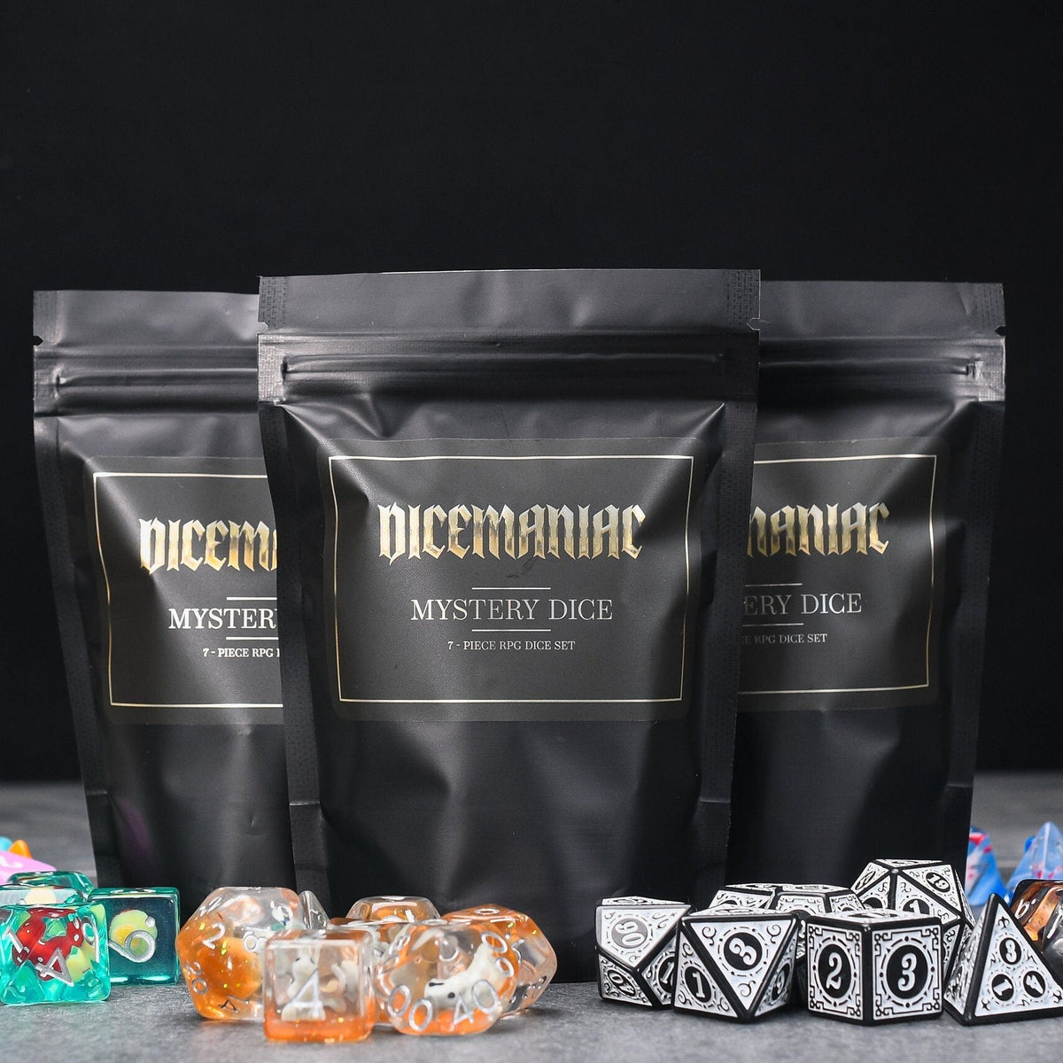 Surprise Mystery Blind Bag Dnd Polyhedral RPG Dice Set Includes 1 item ...