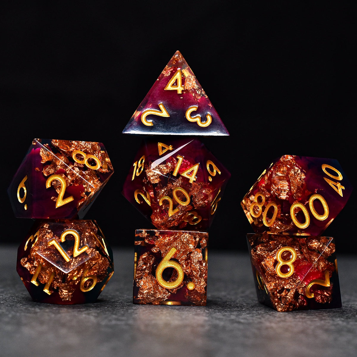 Poisonous Touch Sharp Edge DND/TTRPG Dice set – Dicemaniac